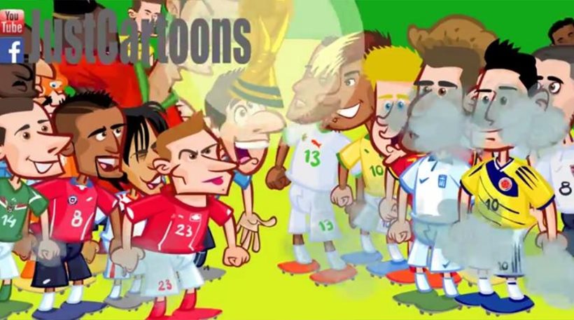 Every important moment of the World Cup in a cartoon video - ProtoThema ...