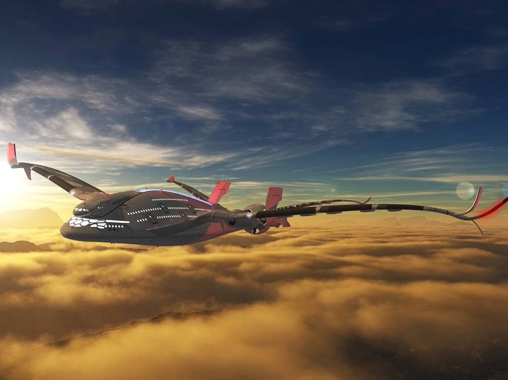 Have a look at the incredible futuristic airplane of the future (video ...