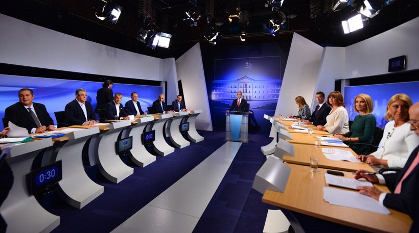 Sparks fly only at the end of Greek pol leaders' debate - ProtoThema ...