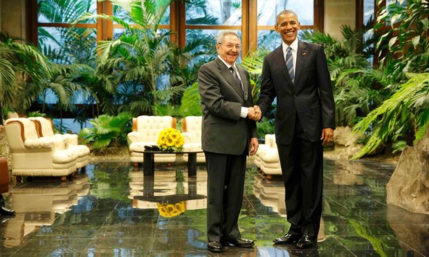 Obama in Cuba: US President meets Raul Castro in historic trip (photos ...
