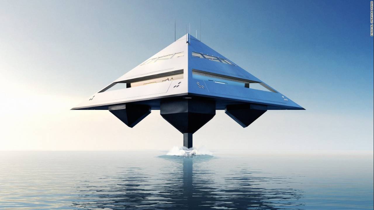 Crazy UFO-like super Yacht can fly (pics) - ProtoThema English