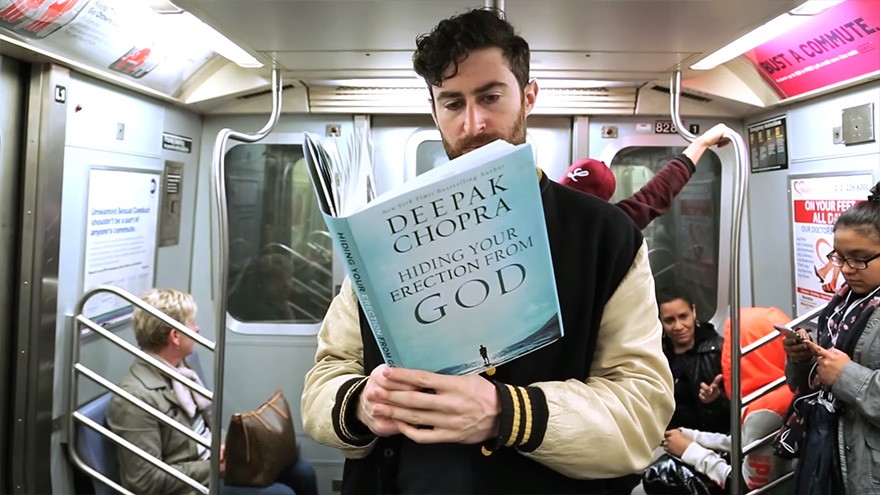 Man reads fake books with hilariously inappropriate titles (vid ...
