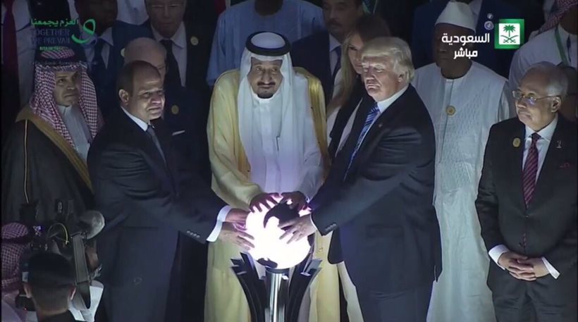 Donald Trump photo with sphere causes meme firestorm (photos ...
