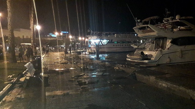 Kos earthquake: Mini tsunami (video-photos) - ProtoThema English