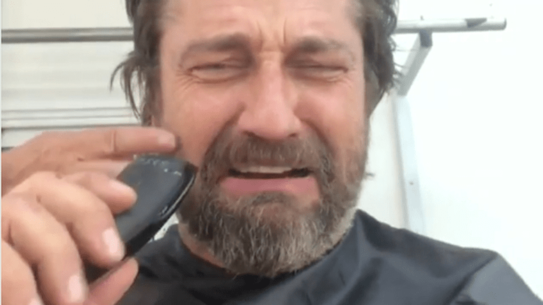 Watch Gerard Butler shave off his 1-year beard! (video) - ProtoThema ...