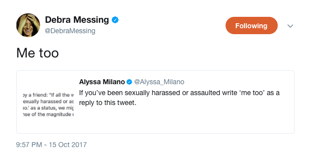 Alyssa Milano hashtag "Me too" on sexual harassment goes viral ...