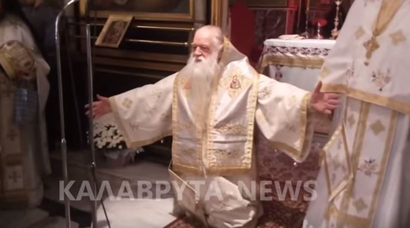 Watch Greek priest beg for forgiveness in tearful address to his flock ...