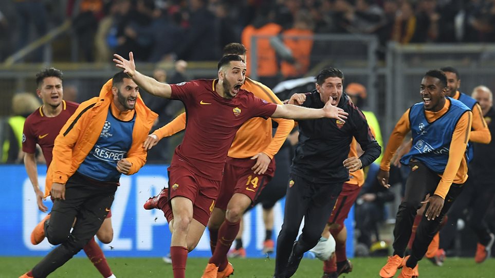 Greek defender Manolas scores 3rd goal to send Roma into Champions ...