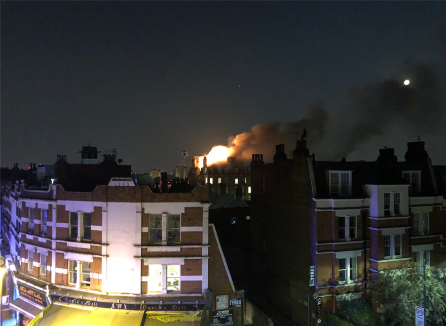 People evacuated from London flats due to fire (video-photos ...