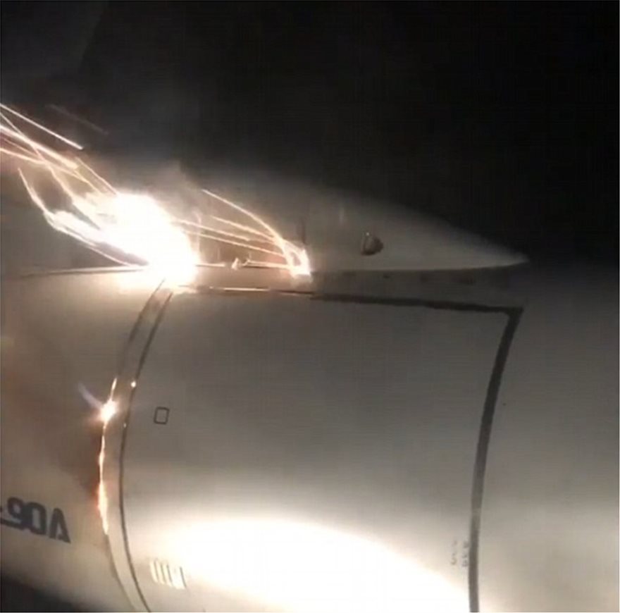Plane terror as engine catches fire moments after take-off! (VIDEO ...