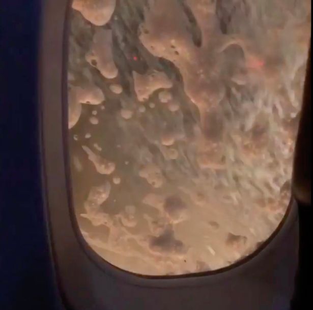 Plane terror as engine catches fire moments after take-off! (VIDEO ...