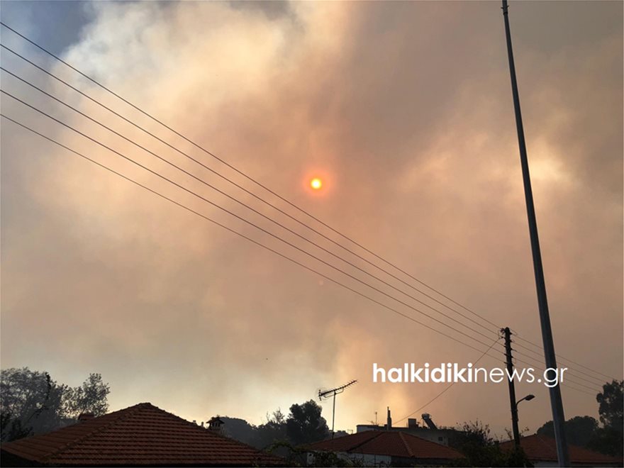 Area of Sarti in Chalkidiki declared in state of emergency due to fire ...