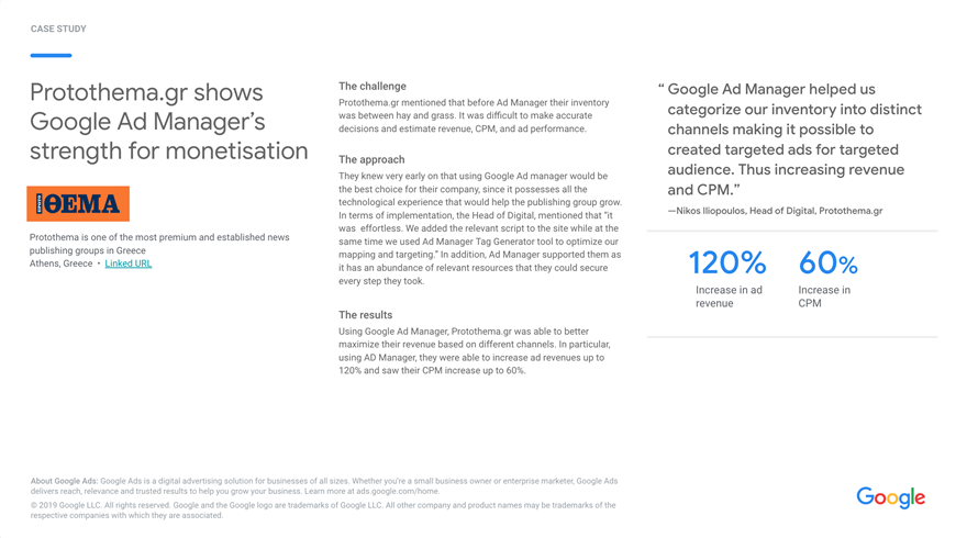 Protothema.gr chosen as a case study by Google! - ProtoThema English