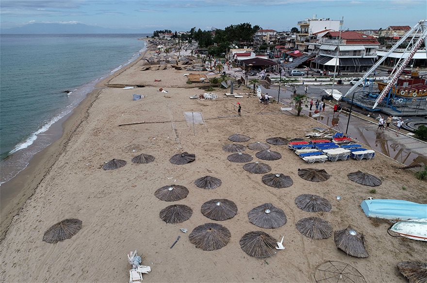 Aerial photos reveal destruction after storm in Halkidiki (photos ...