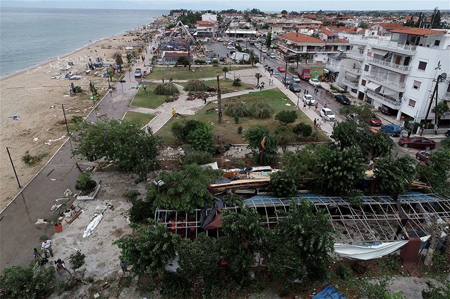 Aerial photos reveal destruction after storm in Halkidiki (photos ...