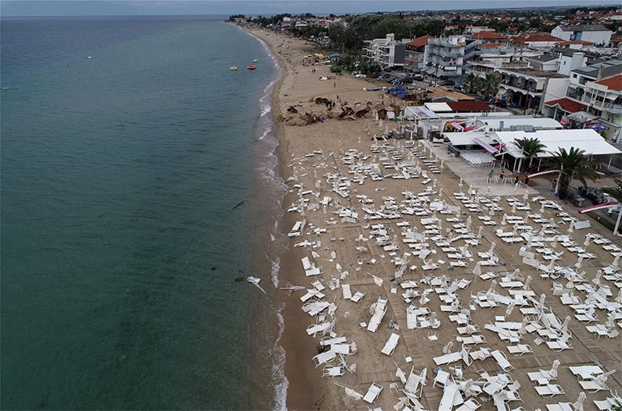 Aerial photos reveal destruction after storm in Halkidiki (photos ...