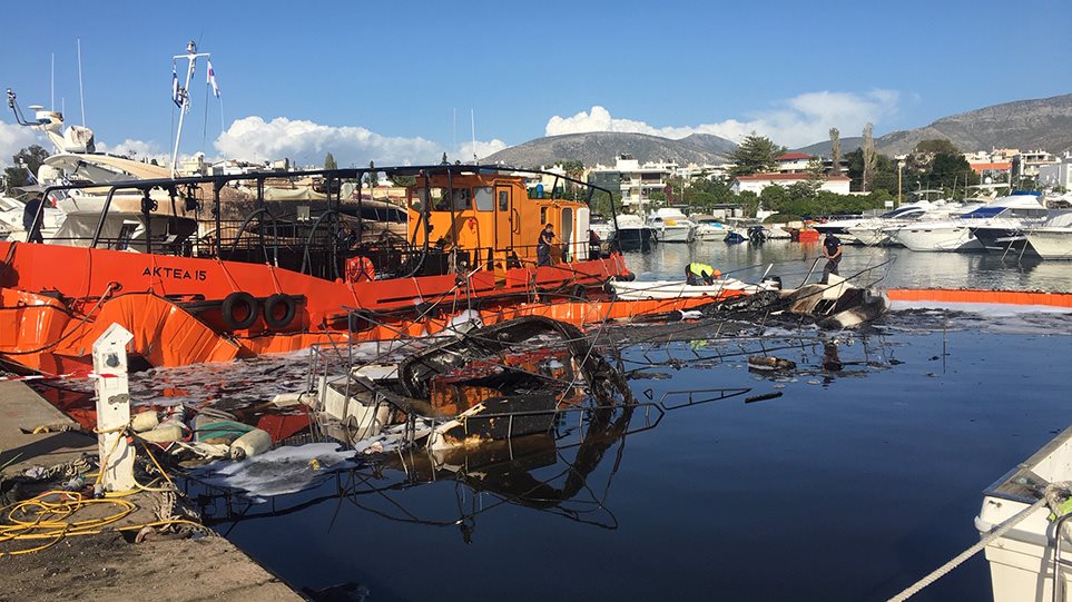 Dramatic escape of Belgian beauty from flaming yacht in Athens (video ...