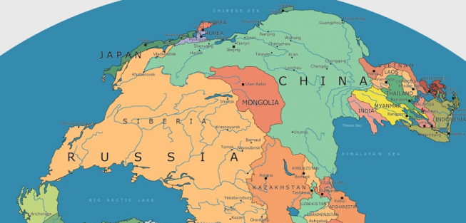 Incredible map of Pangea with modern-day borders (infographic ...