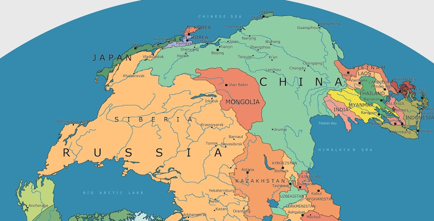 Incredible map of Pangea with modern-day borders (infographic) - ProtoThema English