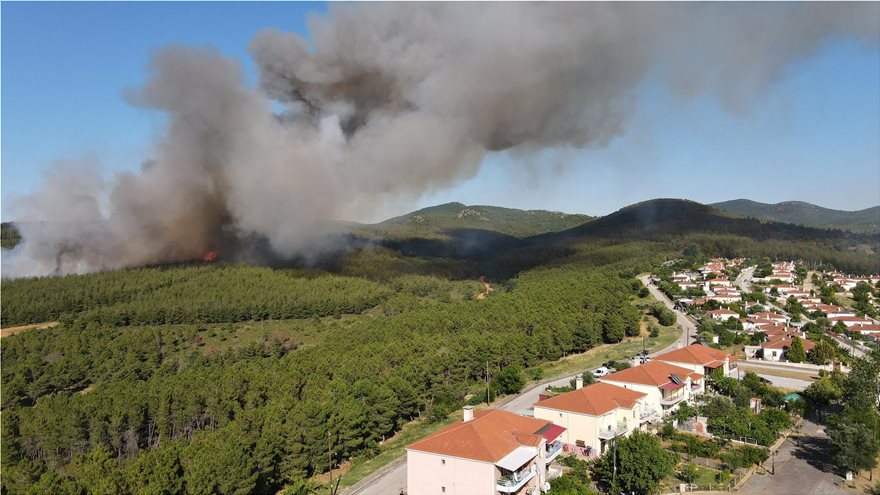Fire in Sapes, Rodopi - A settlement has been evacuated (photos ...