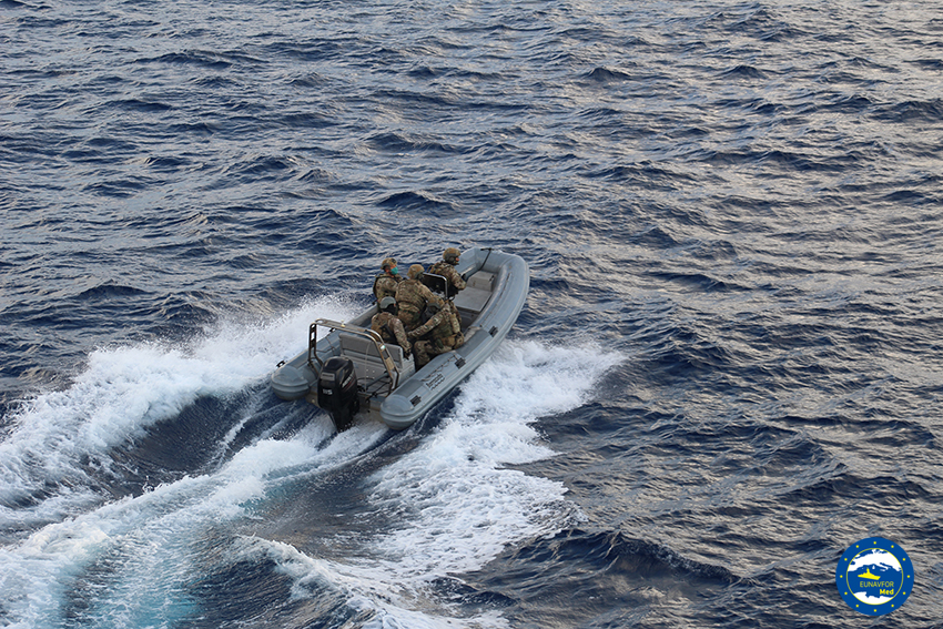 Greek Special Forces inspect a merchant vessel in application of the ...