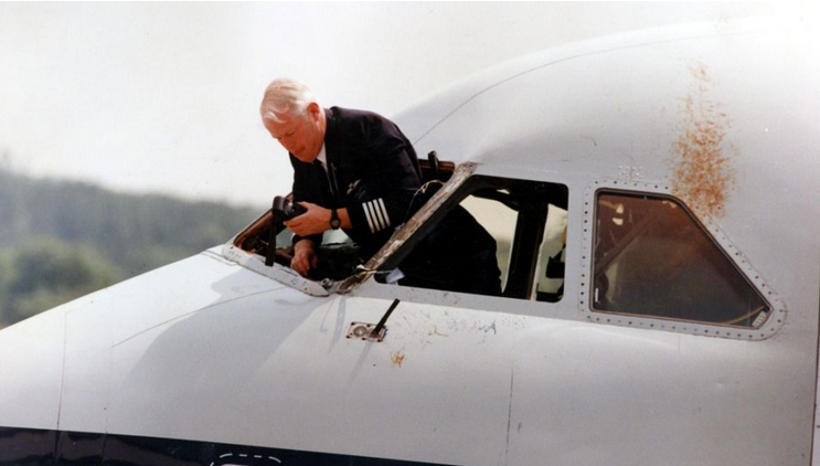 How a BA pilot got sucked out of a cockpit window, but lived to tell ...