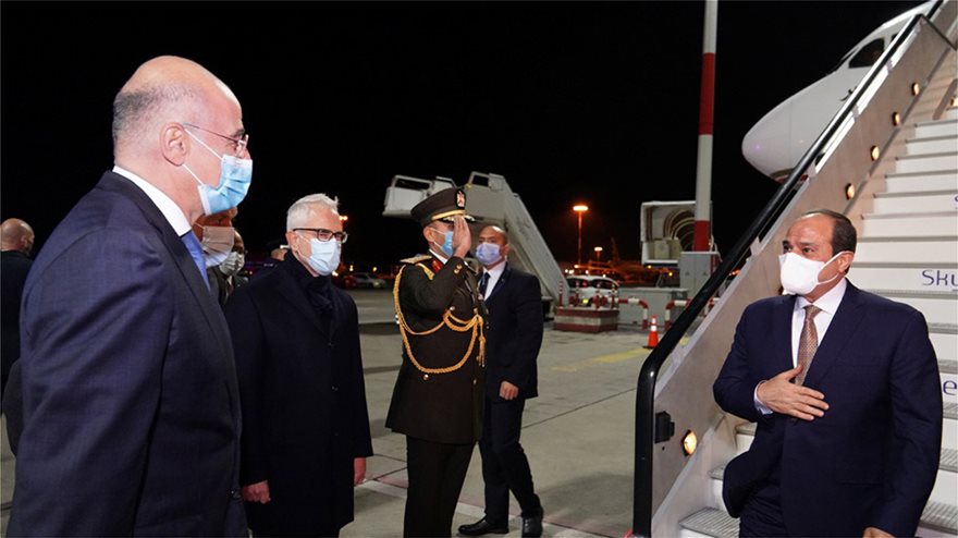Egyptian President Abdel Fattah Al-Sisi arrives in Athens - ProtoThema ...