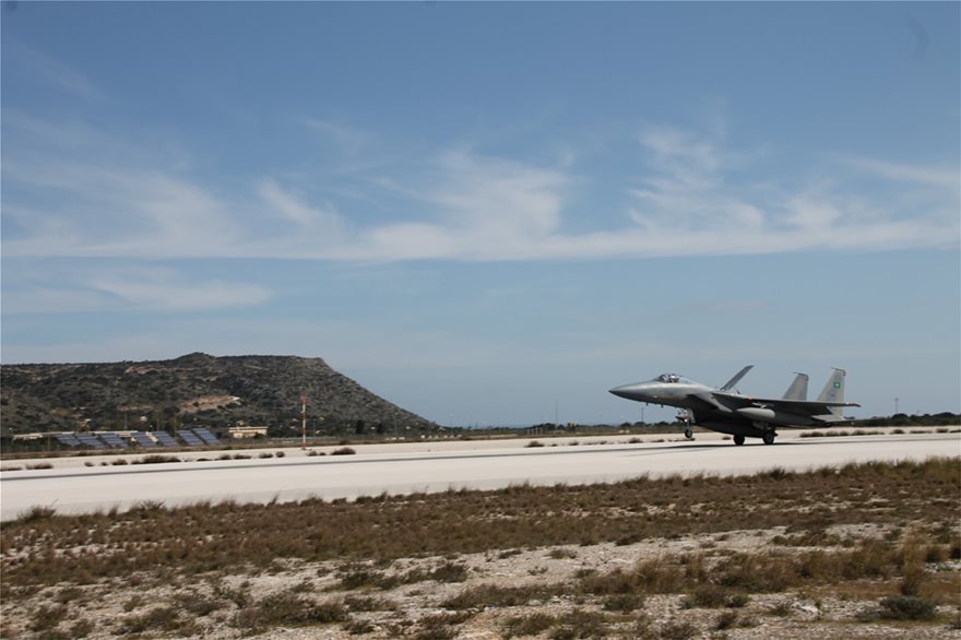 Saudi F-15C jets at Souda airbase in Crete (photos) - ProtoThema English