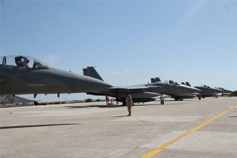 Saudi F-15C jets at Souda airbase in Crete (photos) - ProtoThema English