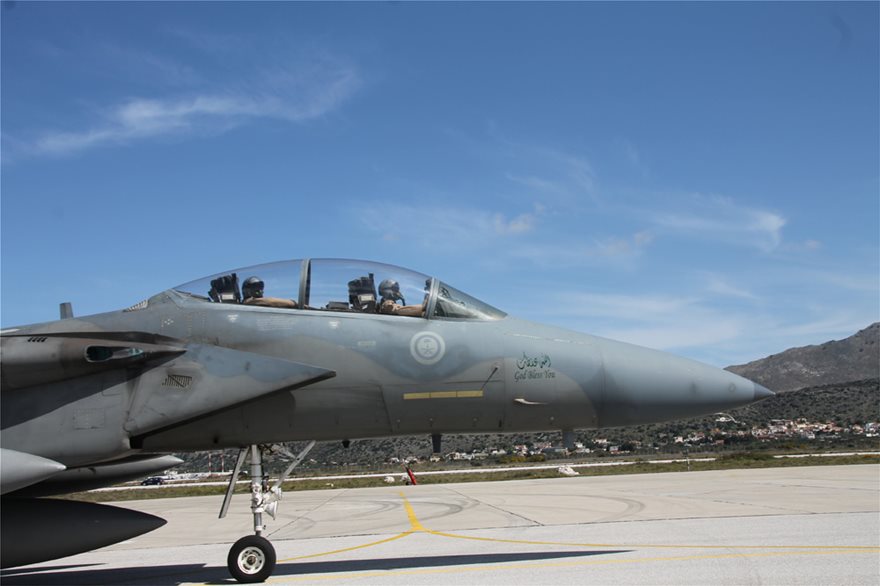 Saudi F-15C jets at Souda airbase in Crete (photos) - ProtoThema English