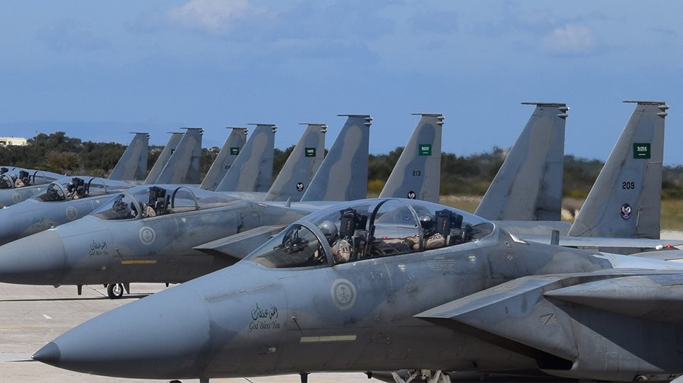 Saudi F-15C jets at Souda airbase in Crete (photos) - ProtoThema English