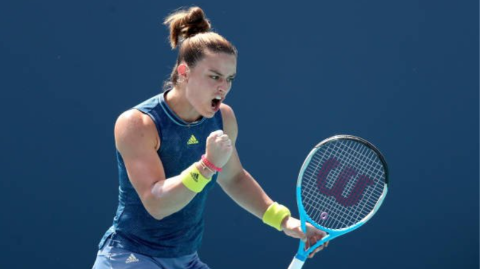 Maria Sakkari stuns no.2 Osaka to advance to Miami Open semis (video ...