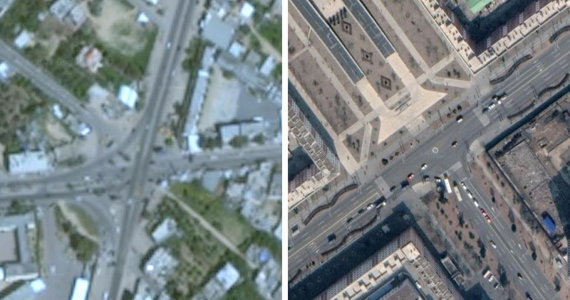 BBC: Israel-Gaza - Why is the region blurry on Google Maps? (photo ...