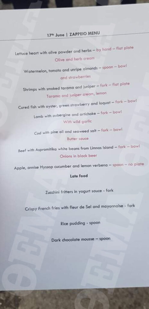 Dior fashion show: The gourmet menu at the Zappeion and the frantic ...