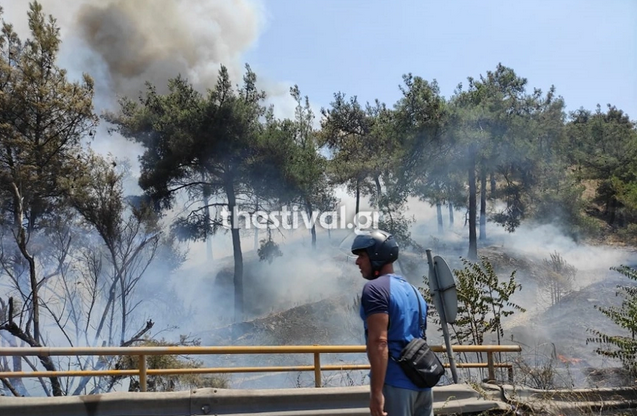 Thessaloniki: Big fire in Seih Sou forest (videos-photos) - ProtoThema ...