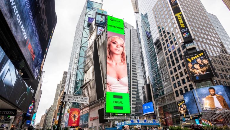 Greek singer Josephine makes it on NY Times Square Billboard (video ...