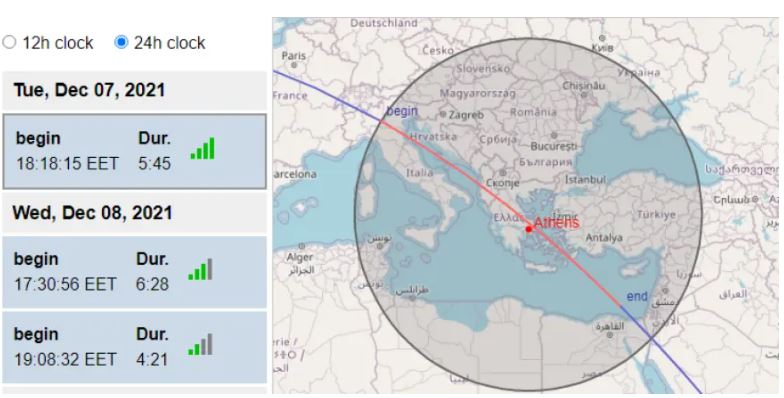 The International Space Station (ISS) to be visible over parts of ...