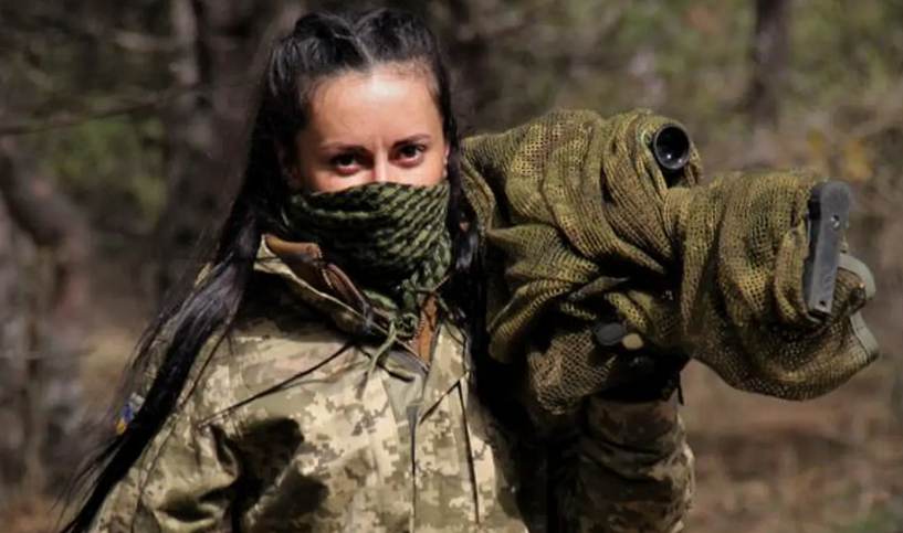 Ukrainian sniper "Charcoal" is lauded as modern-day "Lady Death ...
