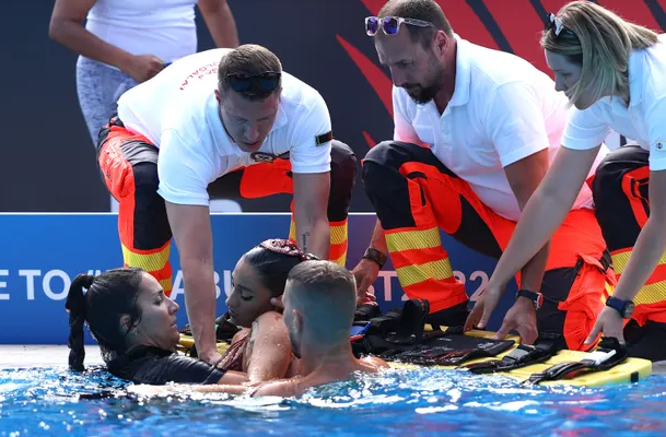 World Swimming Championships: Shocking images from the rescue of a ...