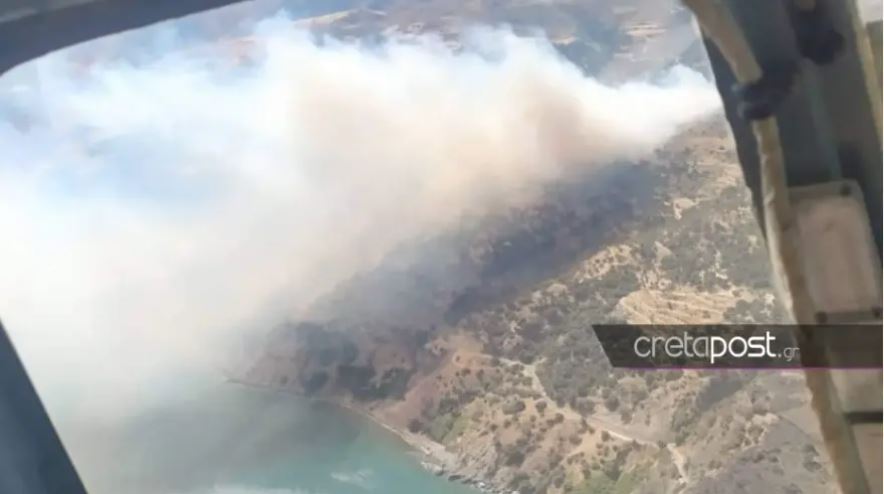 Flare-ups continue as large fires burn in Crete (videos-photos ...
