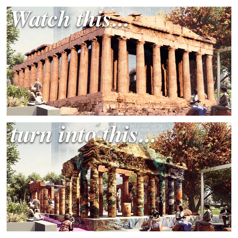 The Parthenon on the Acropolis as the Temple of Boom in the National ...