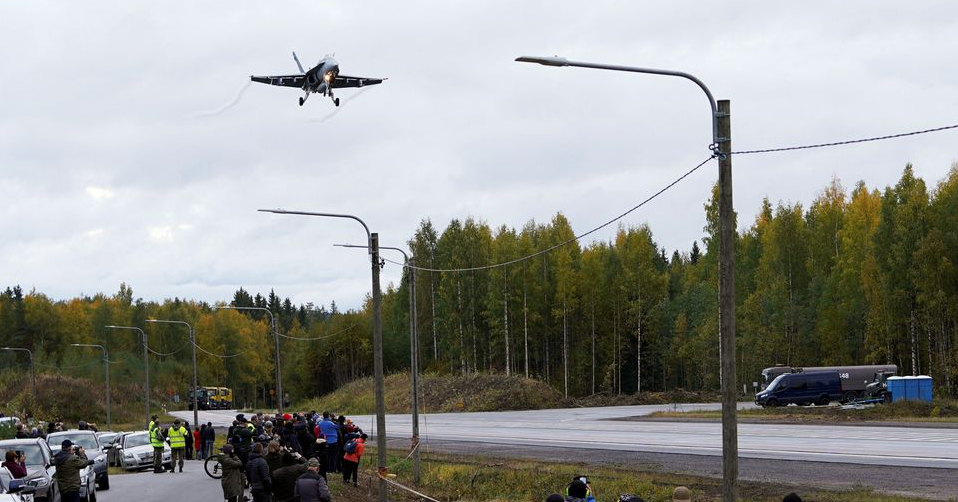 Finland closes highway for fighter jet drill for first time in decades ...