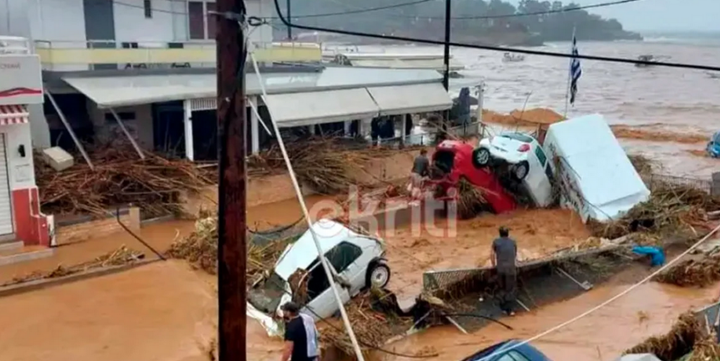 Floods in Crete: One 50-year-old dead, two missing in Heraklion (video ...