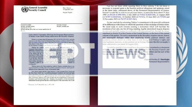Turkey sends letter to the UN about the "demilitarization" of the Greek ...