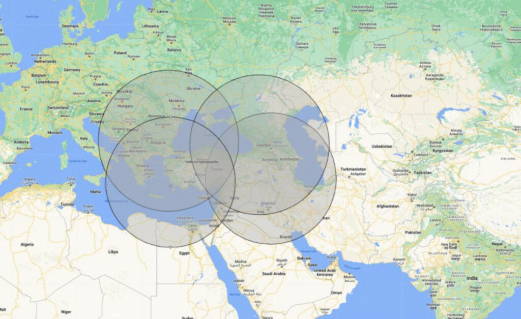 Turkish media present map of range of new Tayfun missile in latest ...