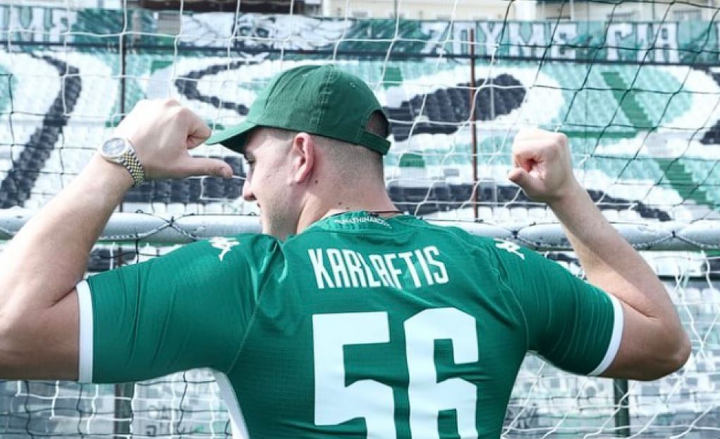 Kansas City Chiefs' player George Karlaftis in Athens shows his love ...