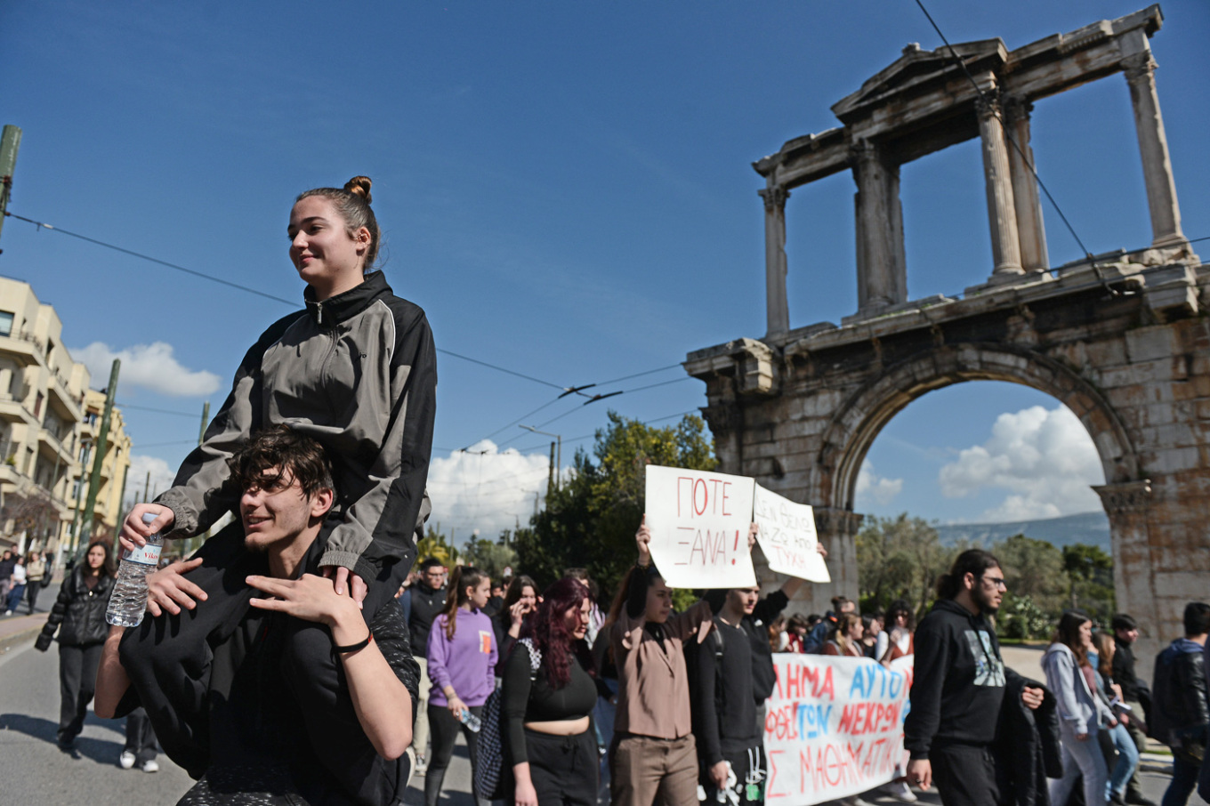 Thousands of students across Greece protest demanding justice for the ...