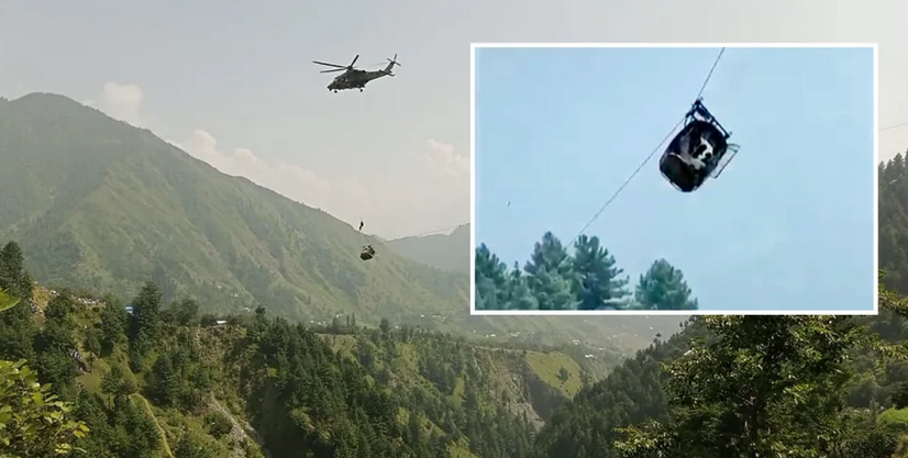 Pakistan cable car: Helicopters called off for night in race to save children left dangling over ...