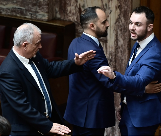 Greek Parliament: Konstantinos Floros arrested for attack on Vasilis ...