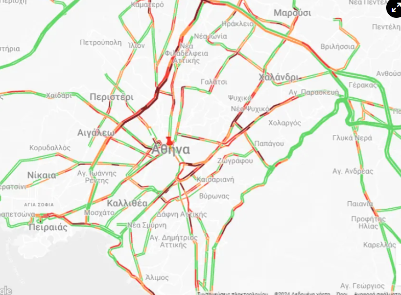 Traffic: Athens road network at a standstill due to the general strike ...